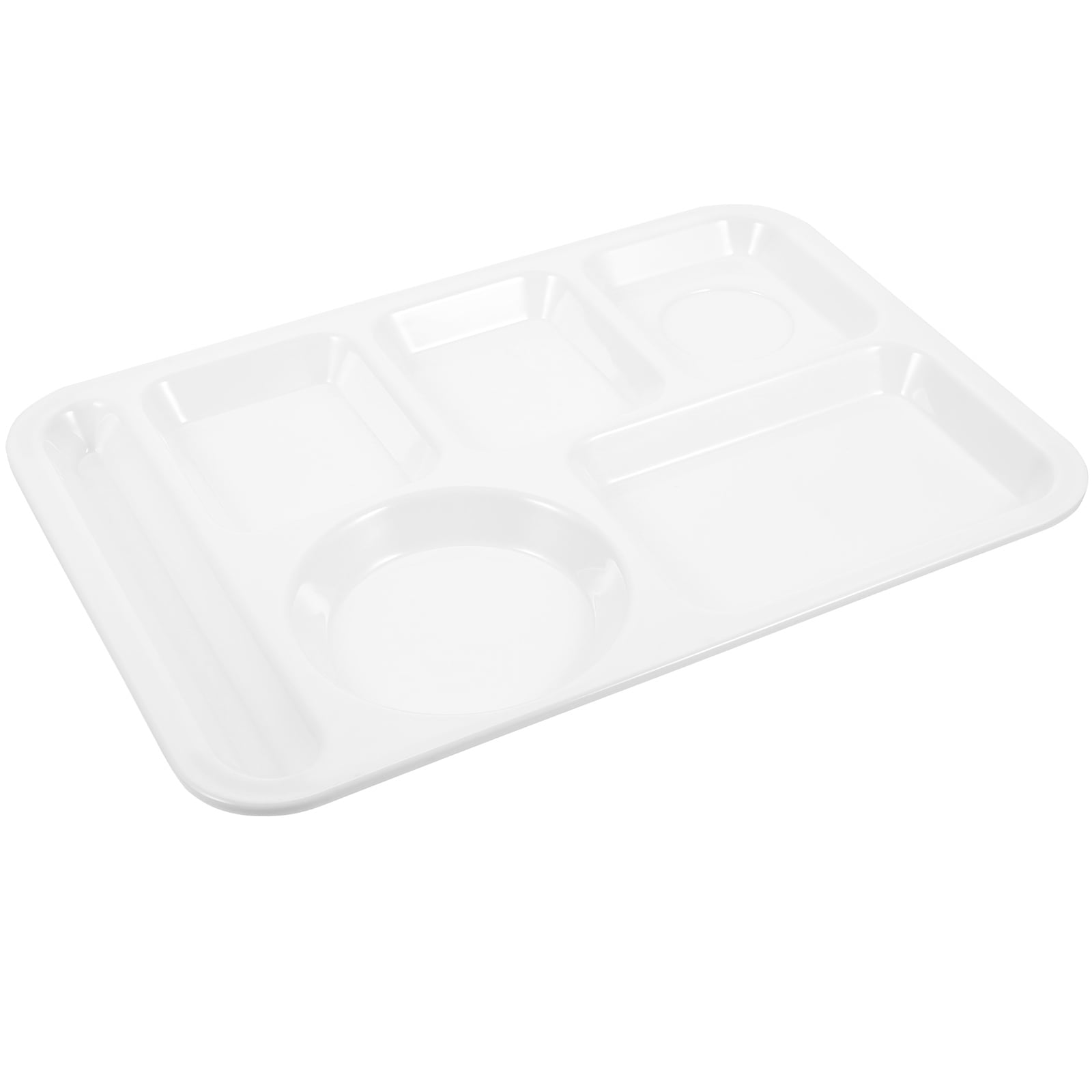 Fast Food Multi-compartment Plate Lunch Trays for Adults Veggie Section ...