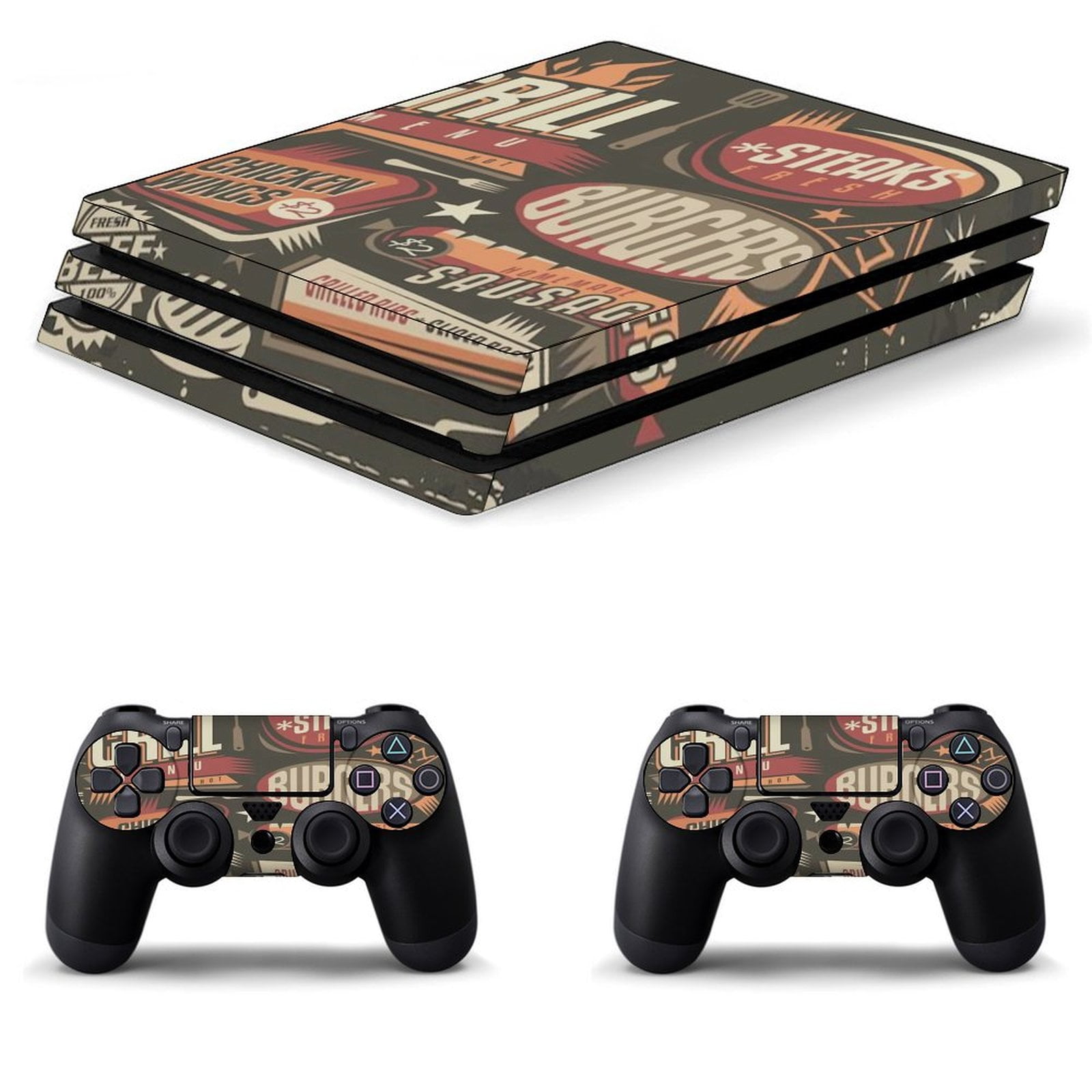 Fast Food Restaurant Menu PS4/PS4 Pro/PS4 Slim Skin Sticker For Console ...