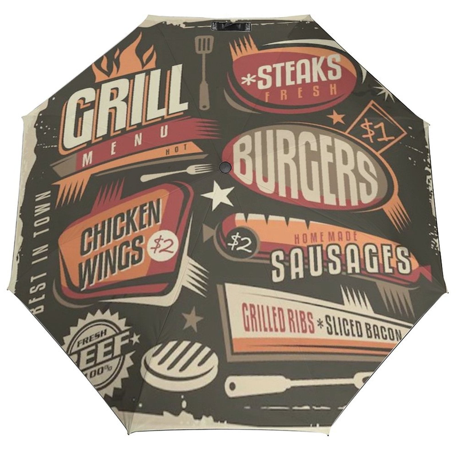 Fast Food Restaurant Menu Rain Umbrella Sun Protection Sun Umbrella ...