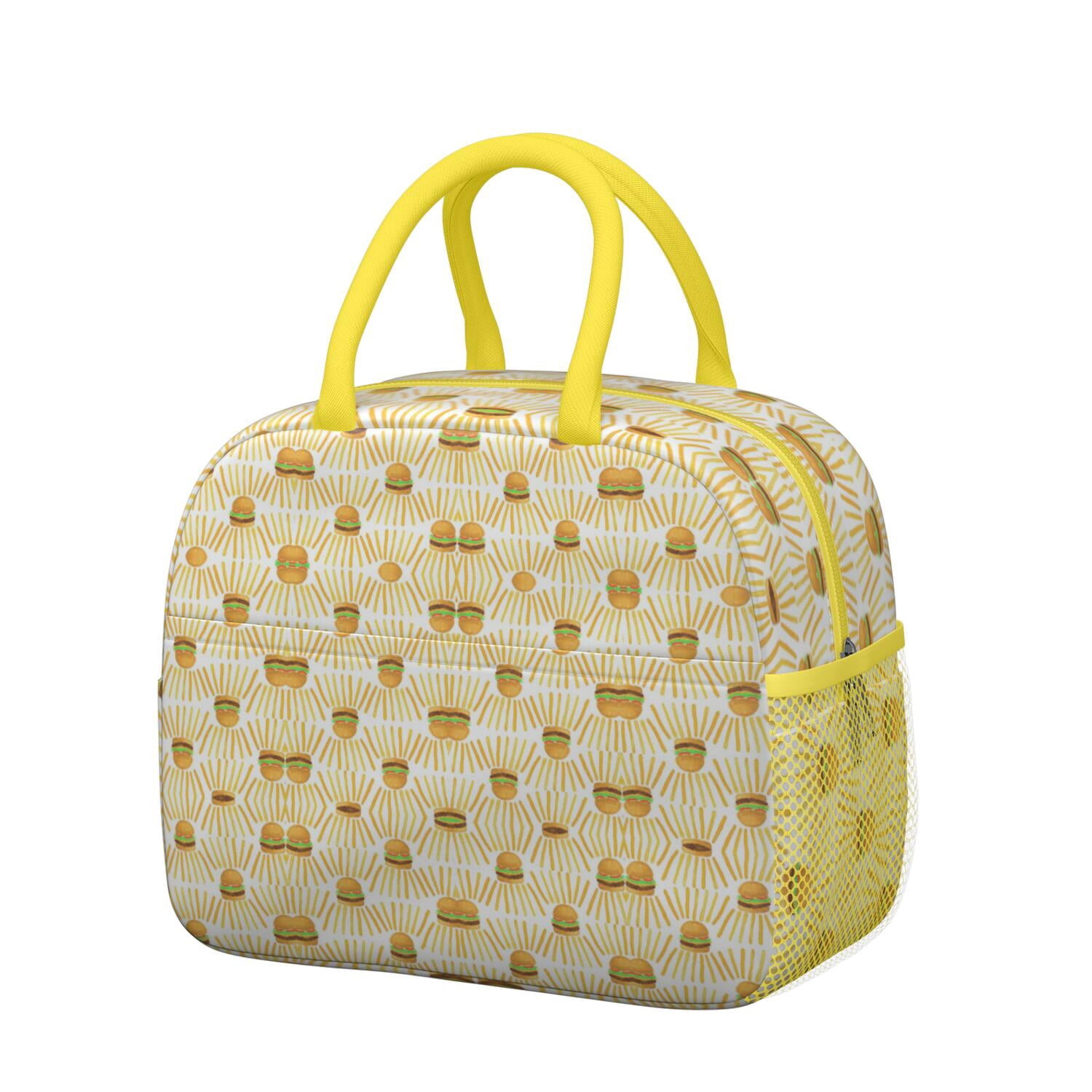 Fast Food Sandwich Insulated Lunch Bag Reusable Thermal Cooler Tote for ...