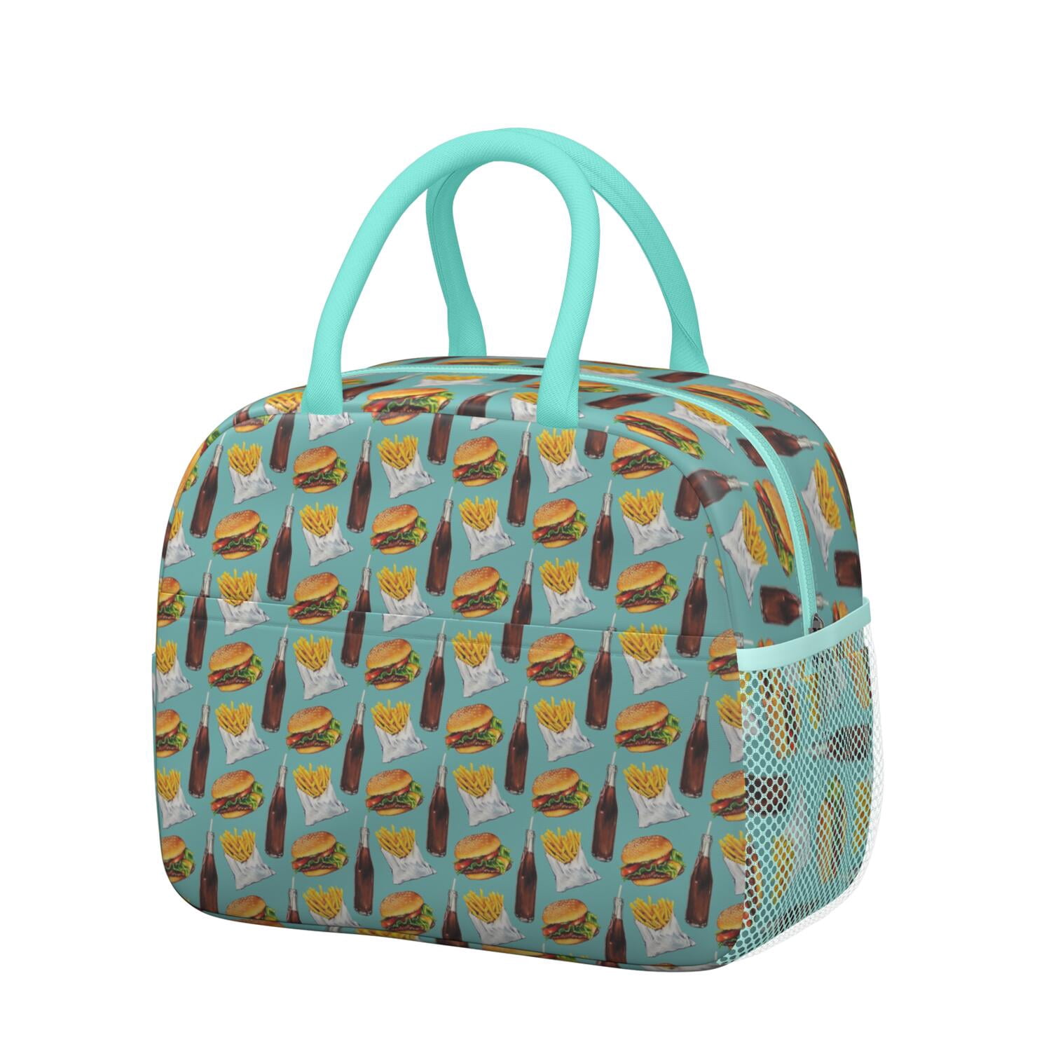Fast Food Sandwich Insulated Lunch Bag – Reusable Thermal Cooler Tote ...