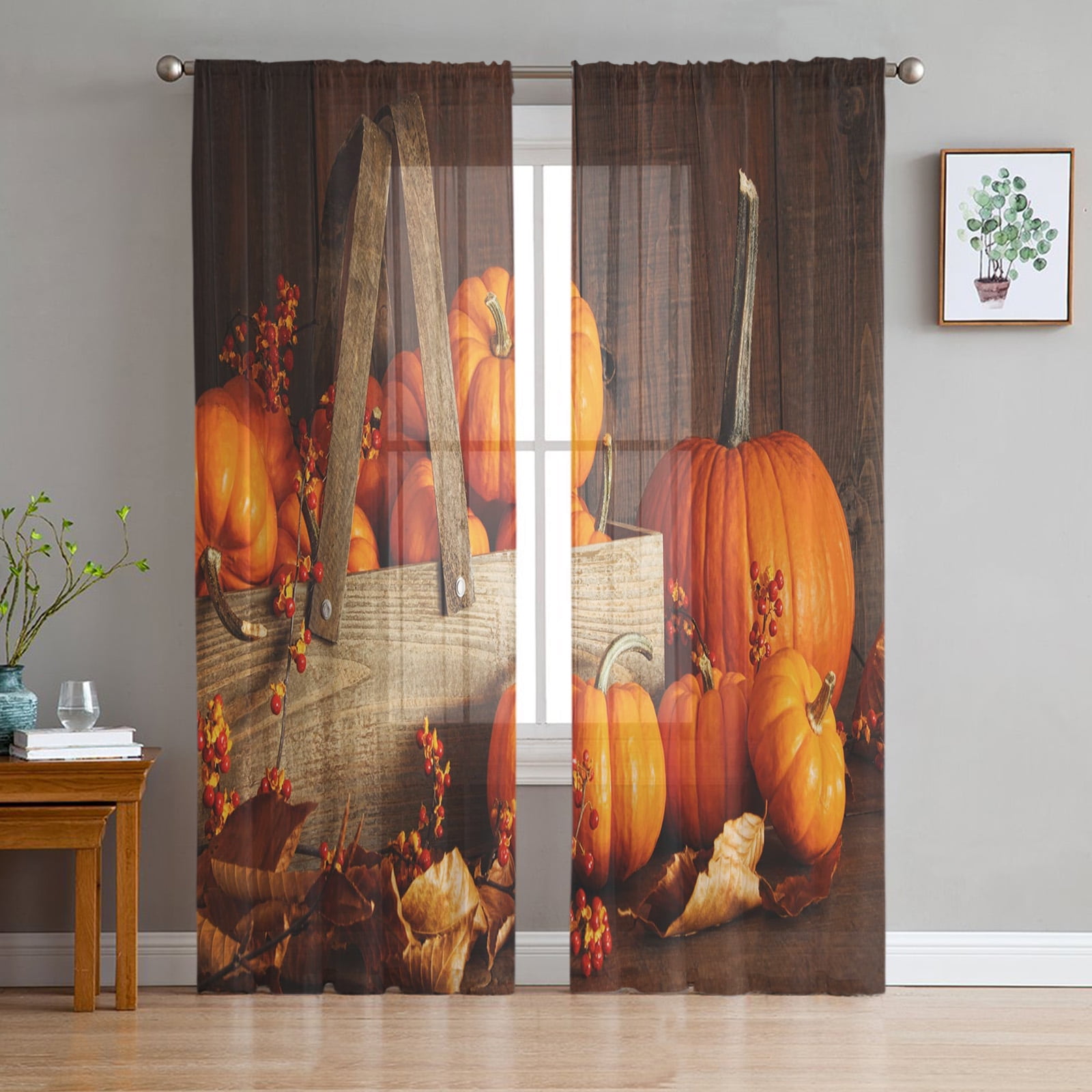 Fast Food Set Tulle Curtains For Living Room Sheer Curtain Bedroom Veil ...