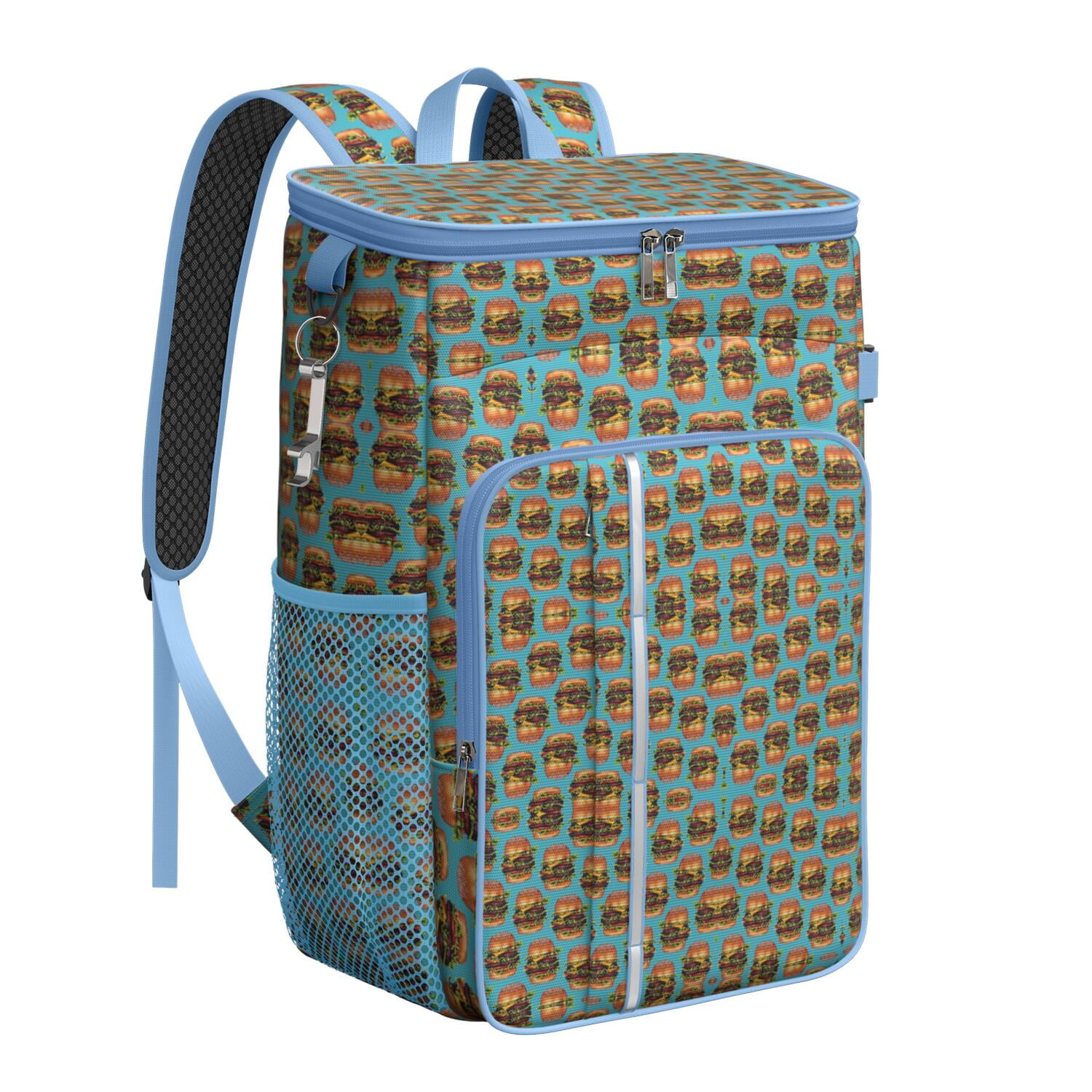 Fast Food Themed Cooler Backpack, Insulated Leakproof Lunch Bag with ...