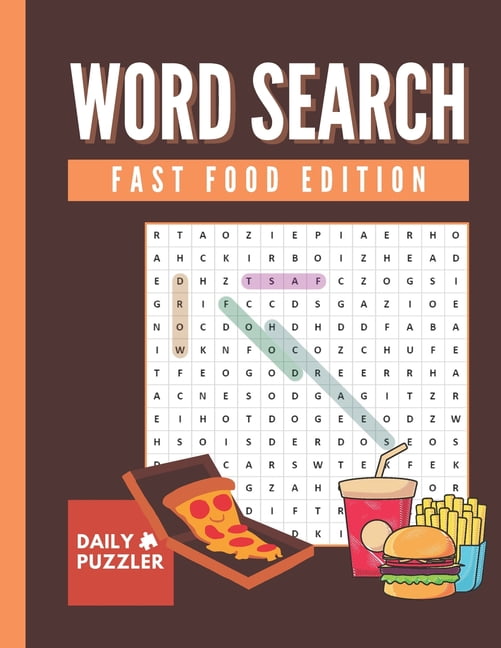 Fast Food Word Search: Large Print Word Search Puzzle Book for Adults ...