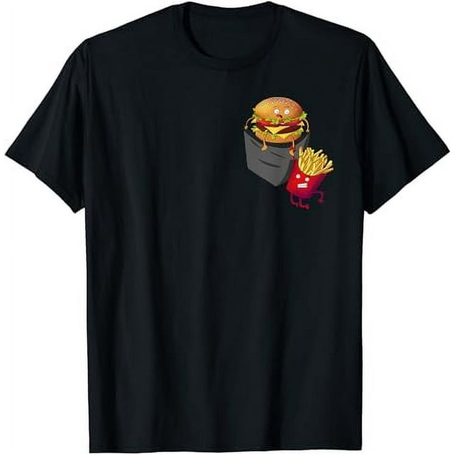 Fast Food in Pocket - Fries Burger Pommes Frites Potato T-Shirt ...