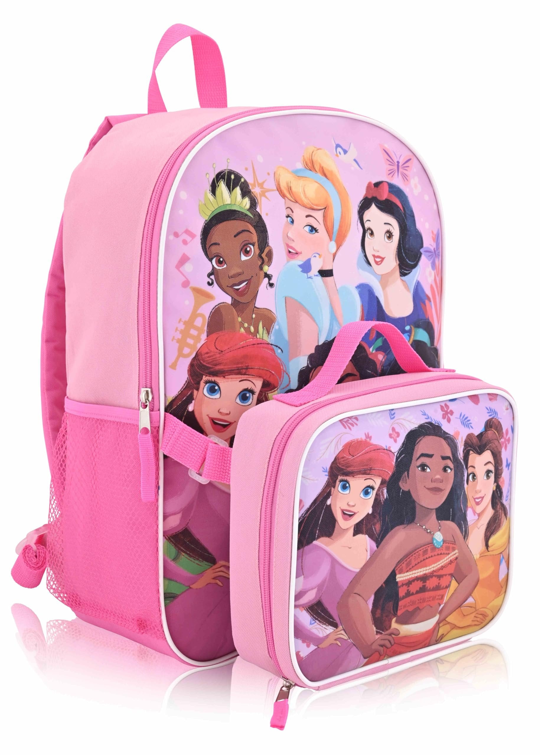 Fast Forward Disney Princess 16" Backpacks With Lunch Bag - Licensed ...
