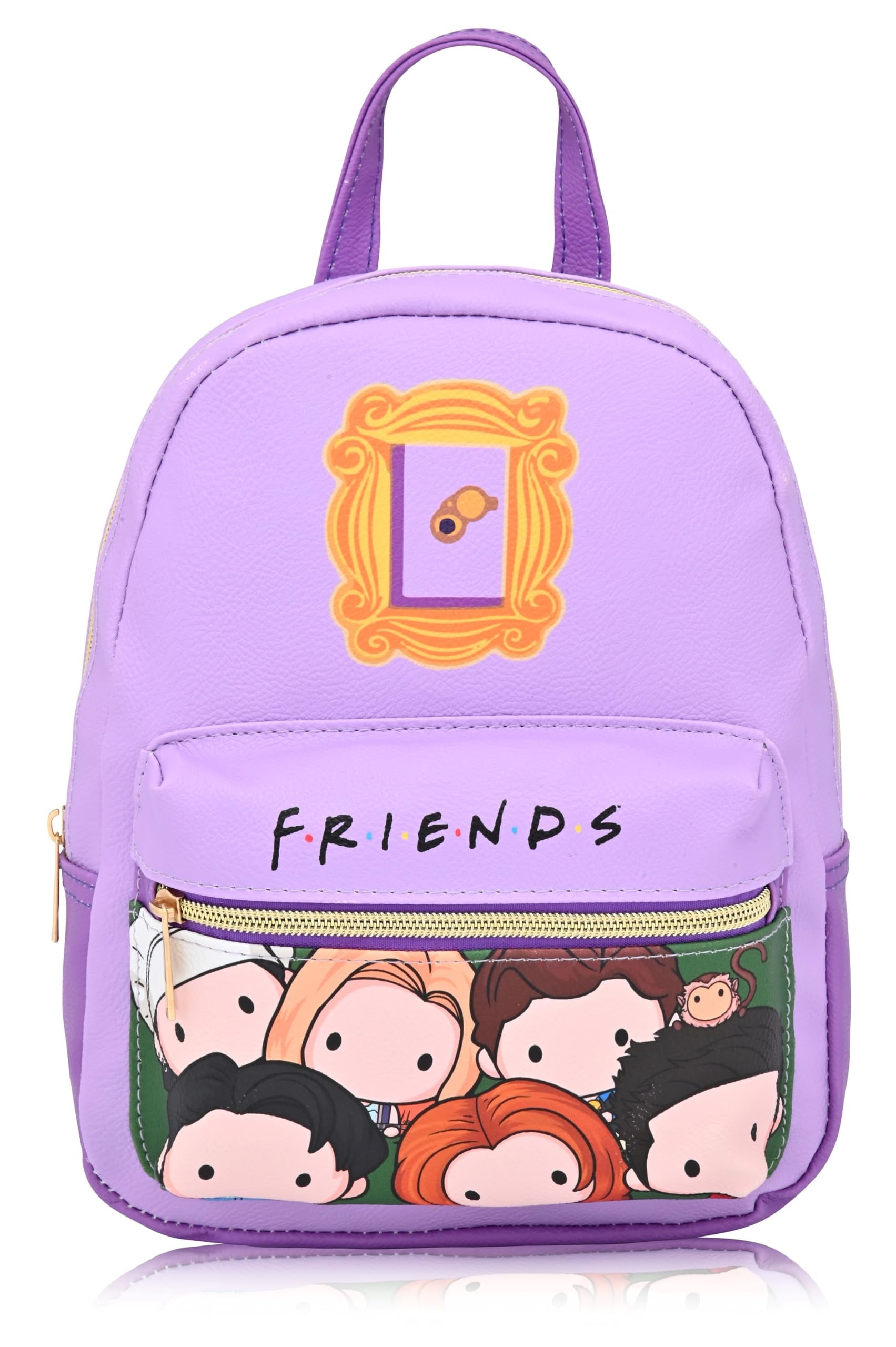 Fast Forward Friends Backpack for Women, Men, Unisex | Cute PU Leather ...