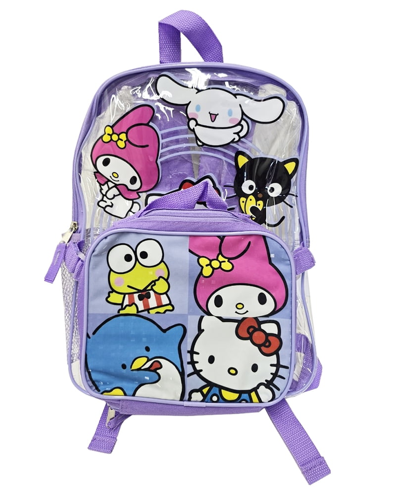 Fast Forward Hello Kitty & Friends Clear Backpack, Purple - Walmart.com