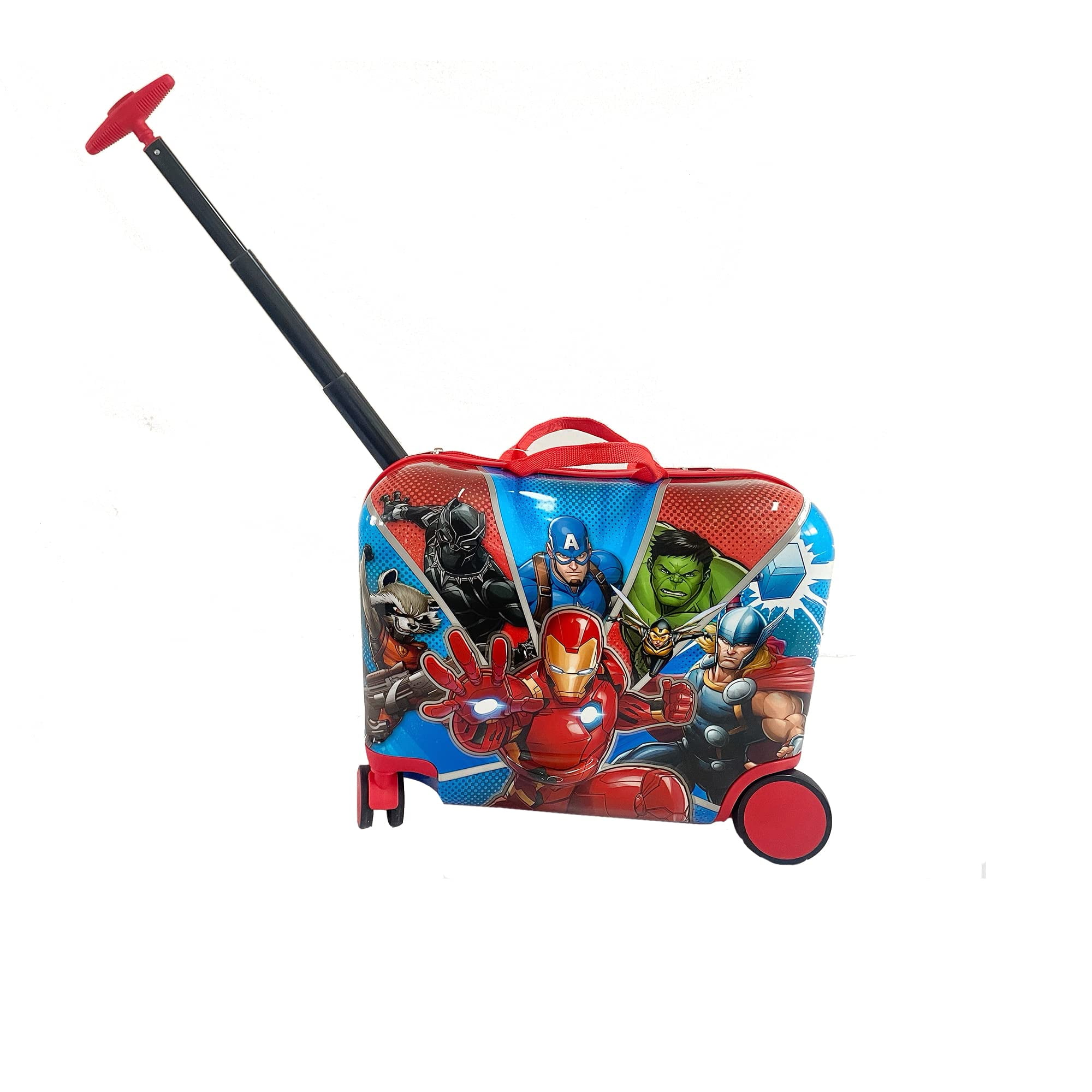 "Fast Forward Heroes Kids' Hardside Ride-On Luggage with Wheels, 18 ...