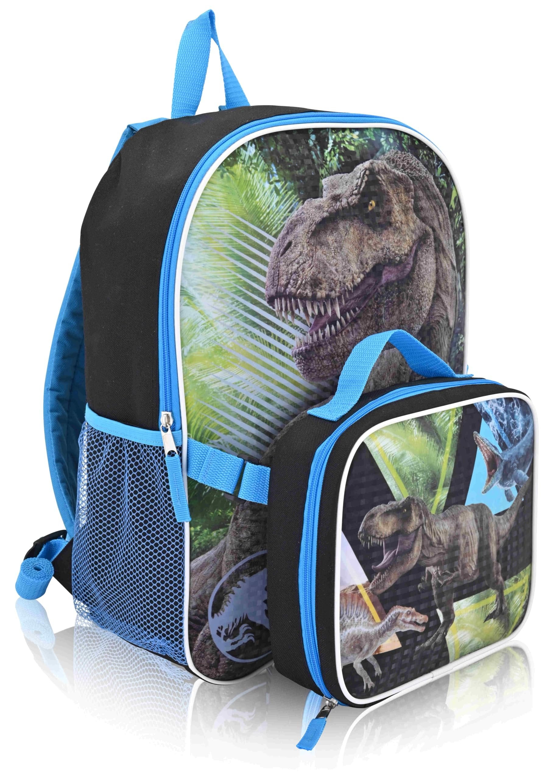 Fast Forward Jurassic Park 16" Backpacks With Lunch Bag - Licensed ...