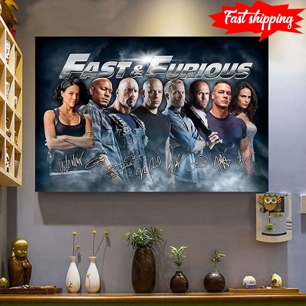 Fast & Furious 10 With Cast Autographs 16 x 24 Inch Poster - Walmart.com