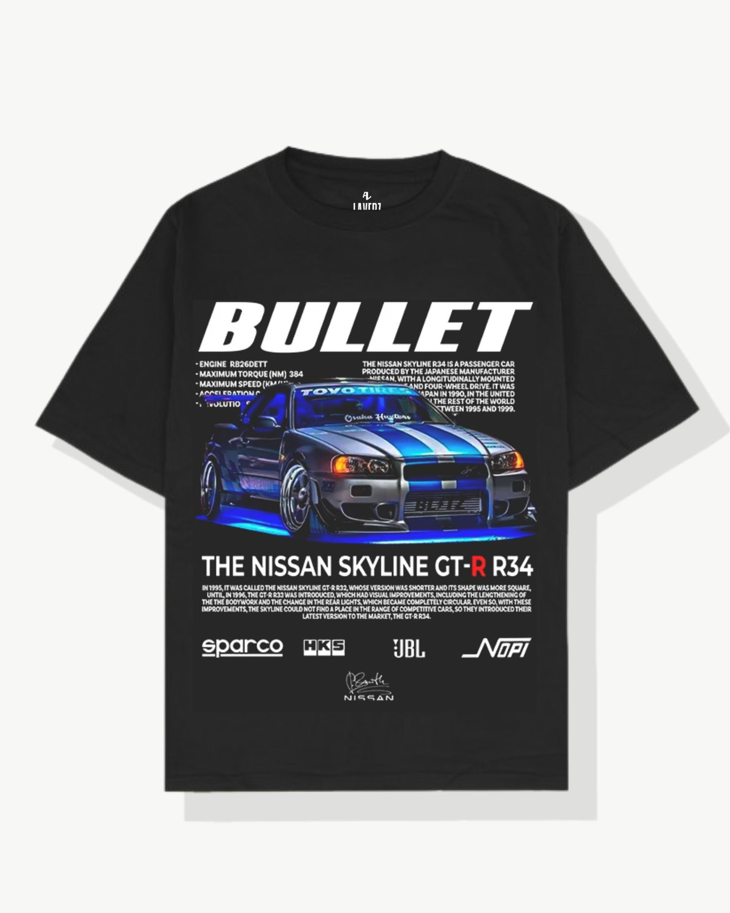 Fast Furious Bullet Skyline R34 Tee Laverz T Shirt Unisex, Color: Sand ...