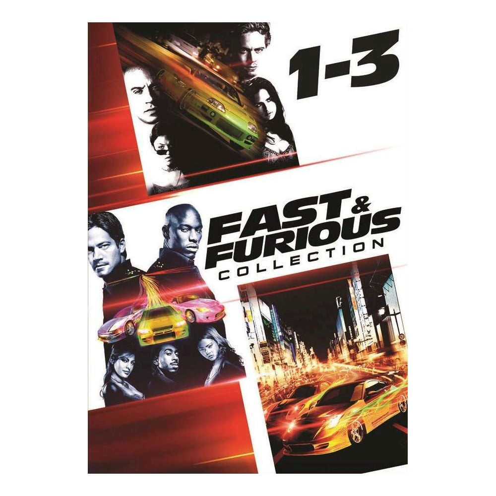 Fast & Furious Collection 1-3 (DVD) - Walmart.com