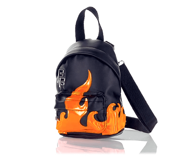 Fast & Furious Embroidered Flames & Logo Black Mini Crossbody Bag ...