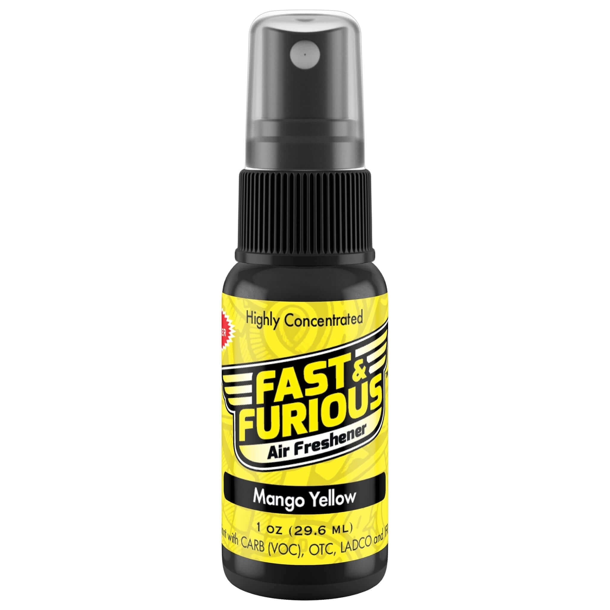 Fast & Furious Mini Air Fresheners (1 FL OZ) - Mango Yellow Scent ...