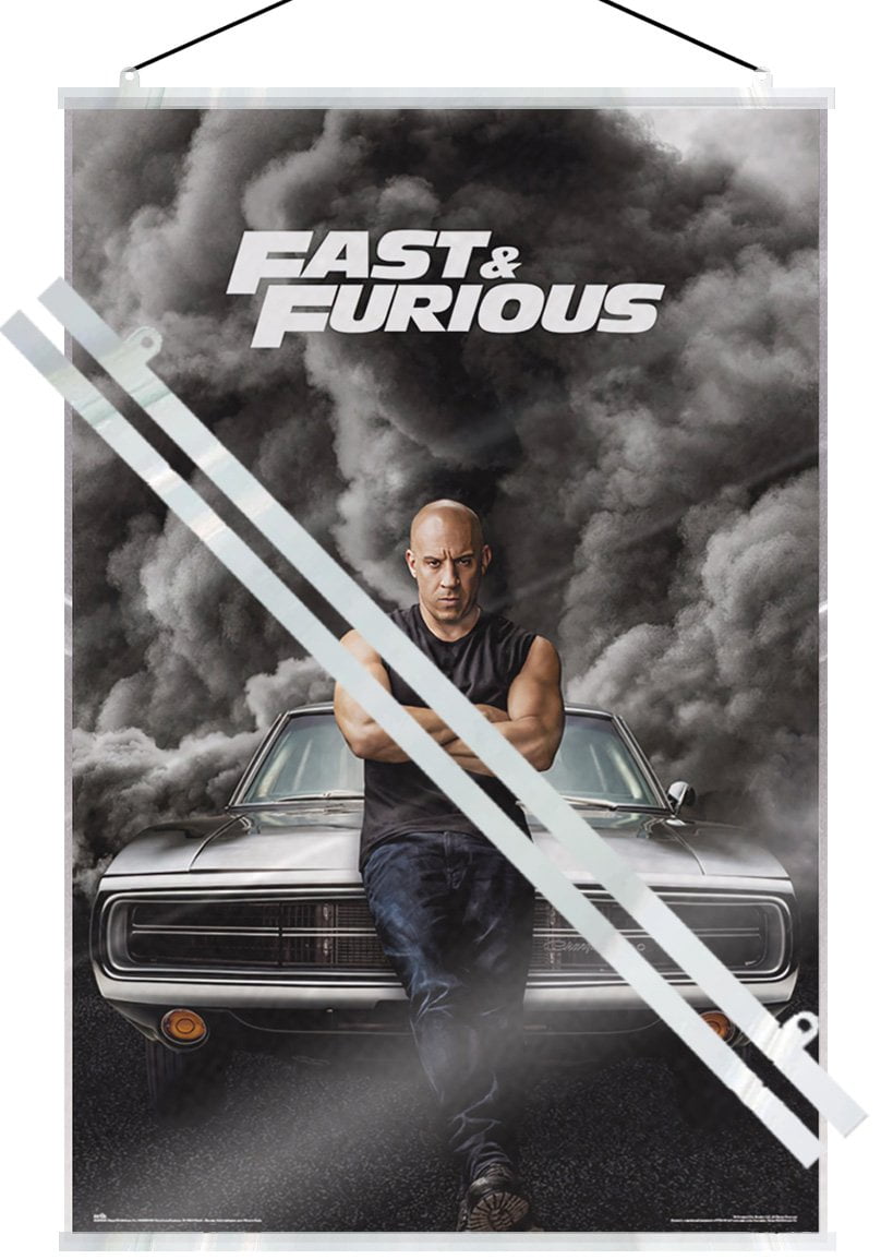 Fast & Furious - Movie Poster (Vin Diesel & Dodge Charger) (Size: 24" x ...