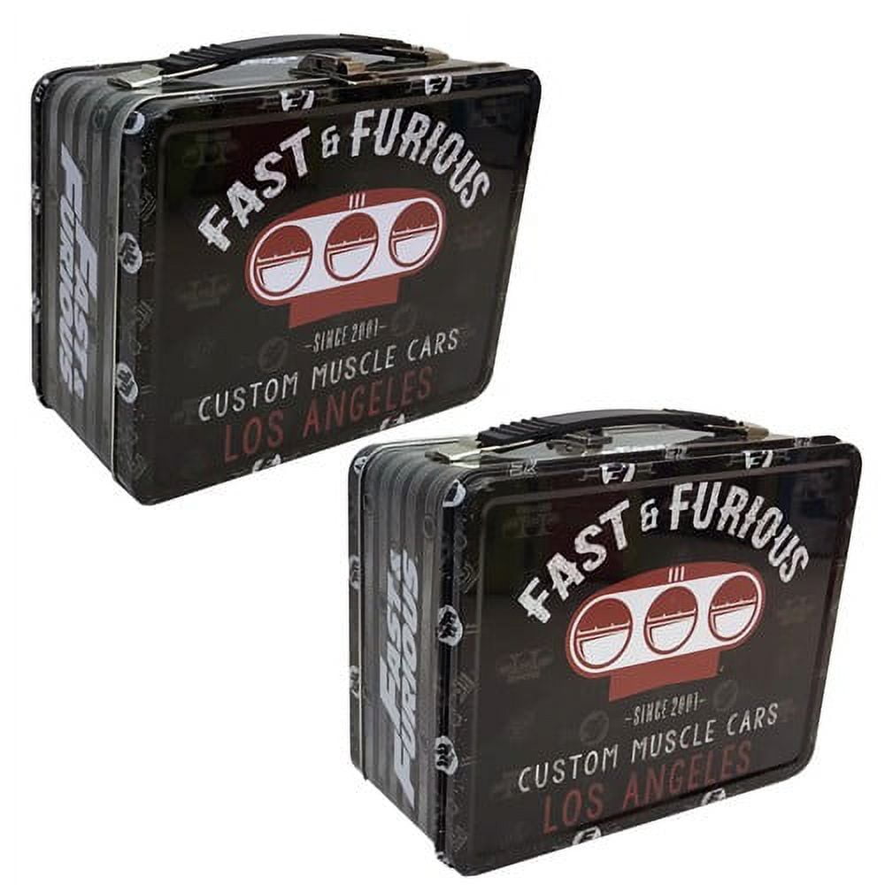 Fast & Furious Muscle Cars Tin Tote Lunch Box - Walmart.com
