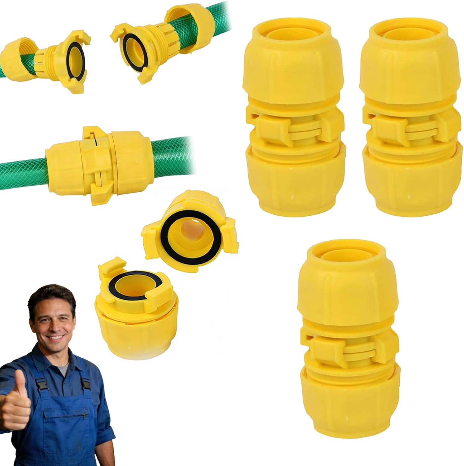 Fast Grab Buckle Water Pipe Connector, 2026 Lastest Garden Hose Quick ...