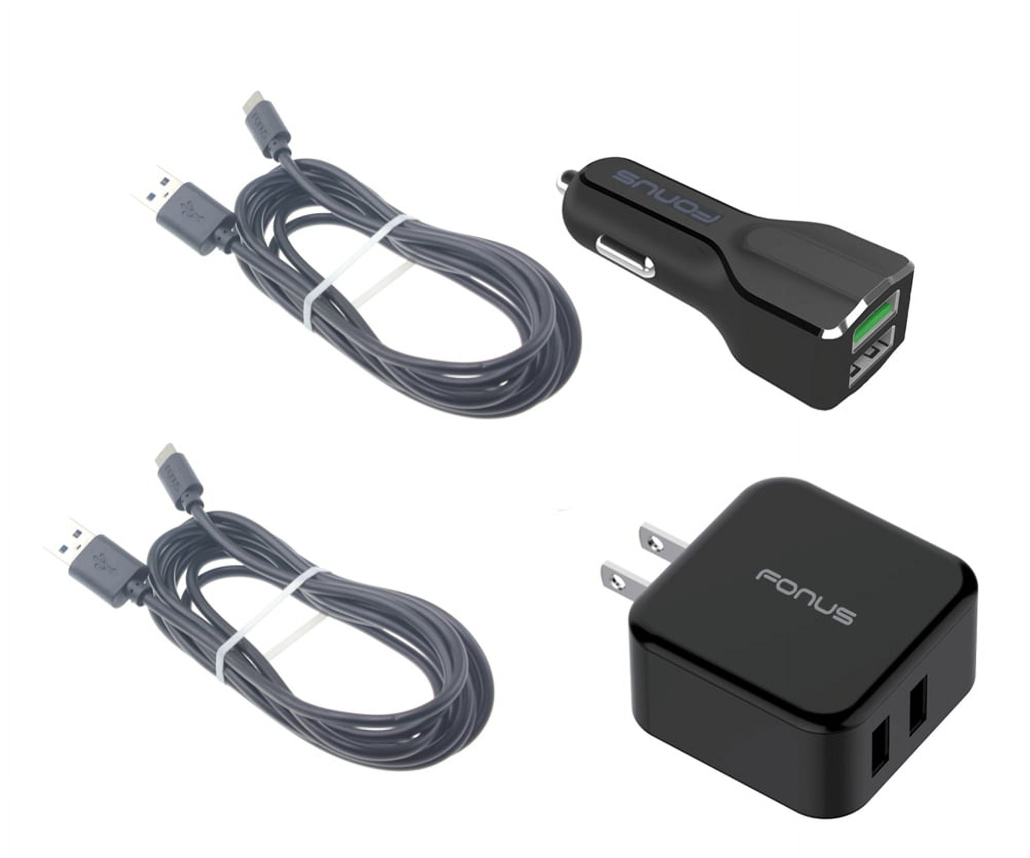 Fast Home Car Charger for Nokia G90/G100 - USB Cable Type-C 6ft Long ...