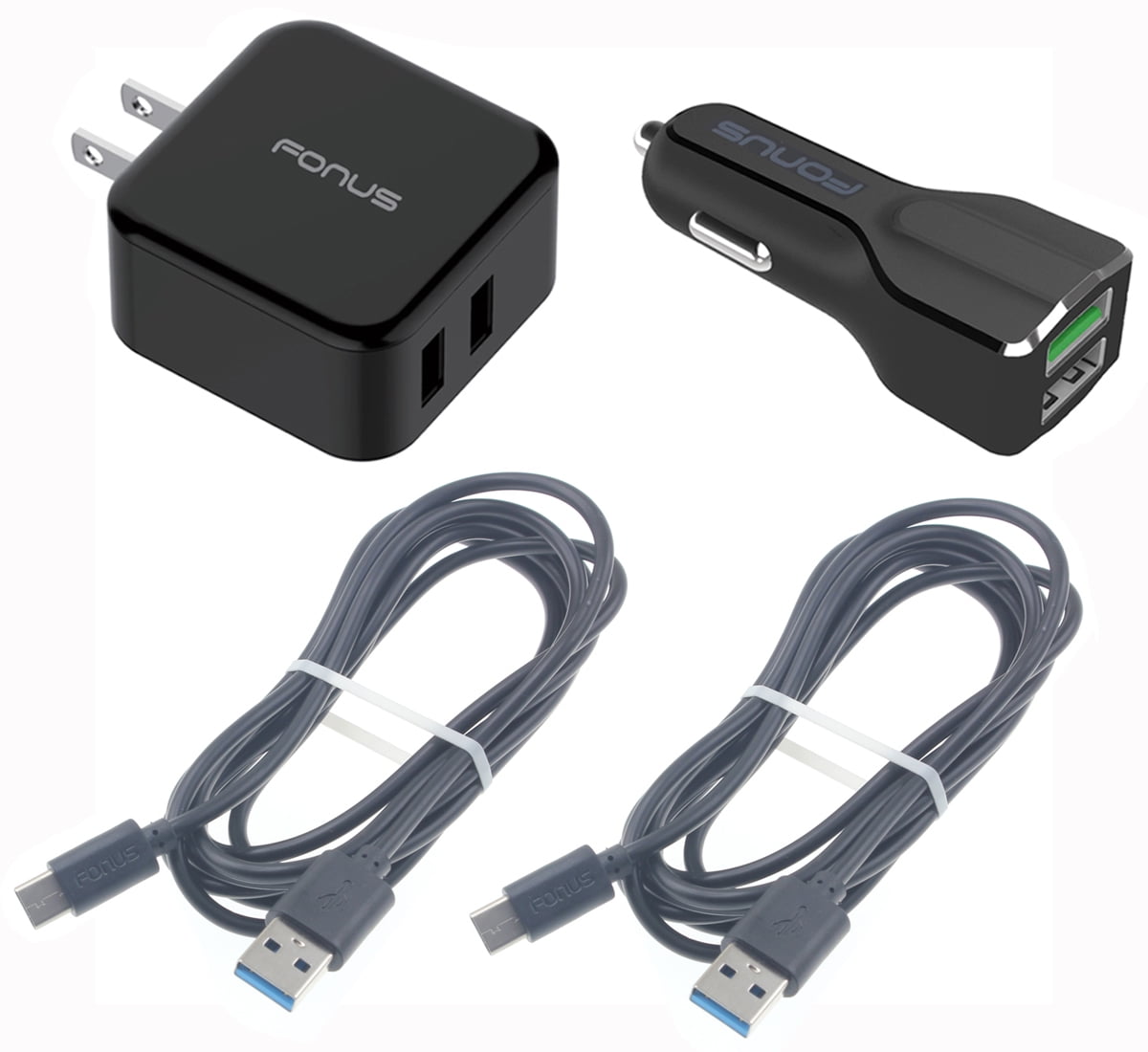 Fast Home Car Charger for TCL NxtPaper 11/Tab 11 - USB Cable Type-C 6ft ...