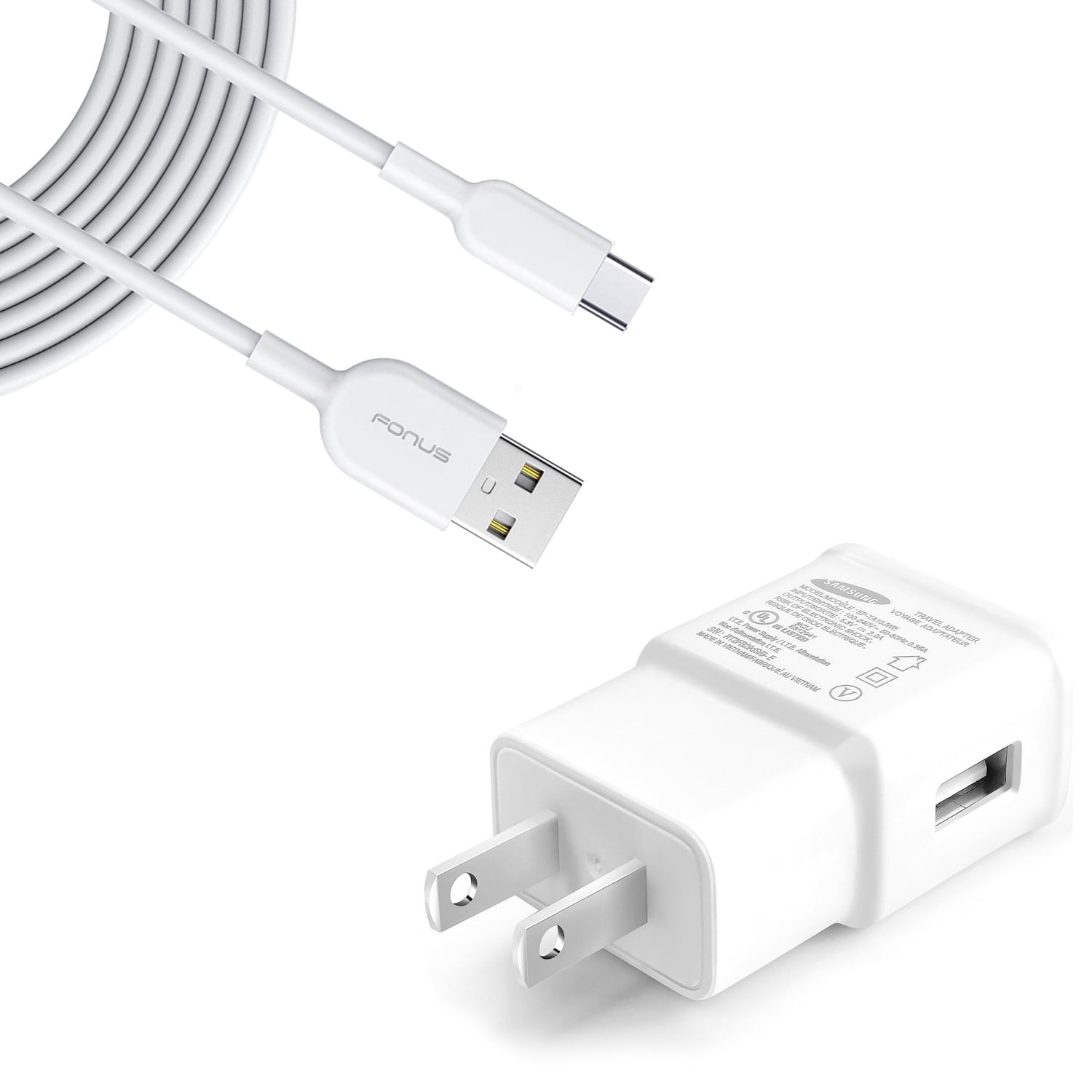 Fast Home Charger for TCL 50 LE/XE 5G/XL 5G/60/60R/K32 5G - Type-C 6ft ...