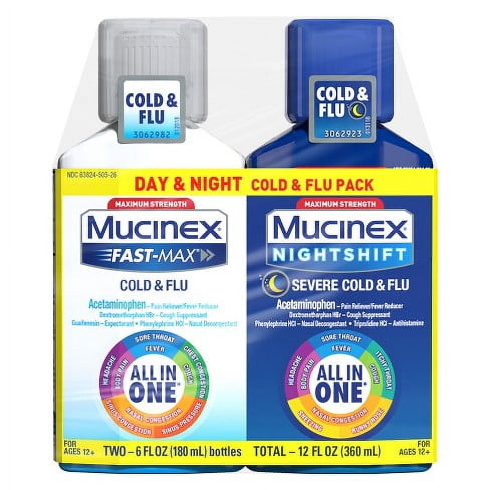 Fast-Max Cold & Flu Medic ine and Nightshift Severe Cold & Flu All-in ...