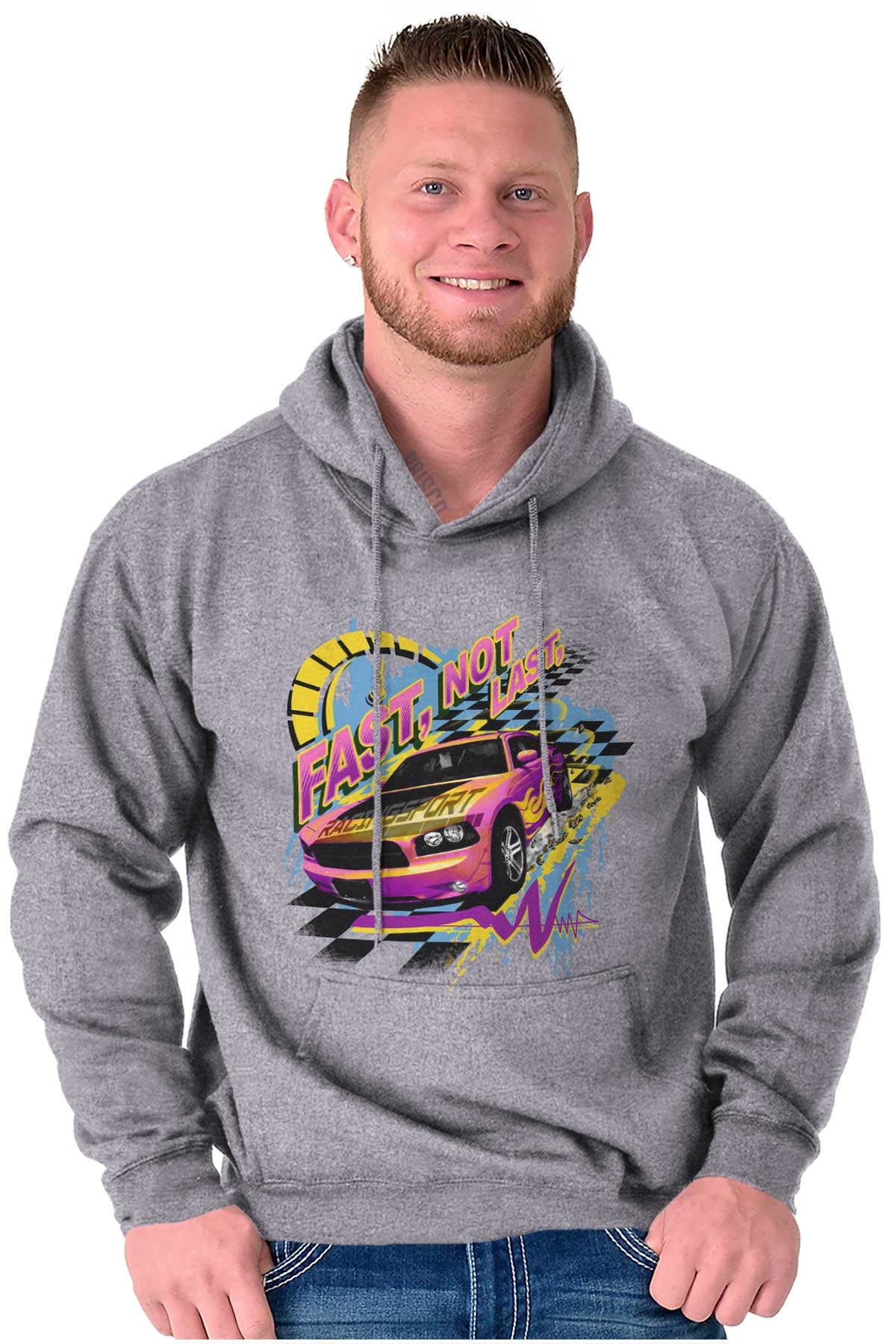 Fast Not Last Racecar Speedometer Hoodie Sweatshirt Women Men Brisco ...