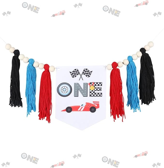 Fast One Birthday Decorations for Boys Red Blue Fast One First Birthday ...