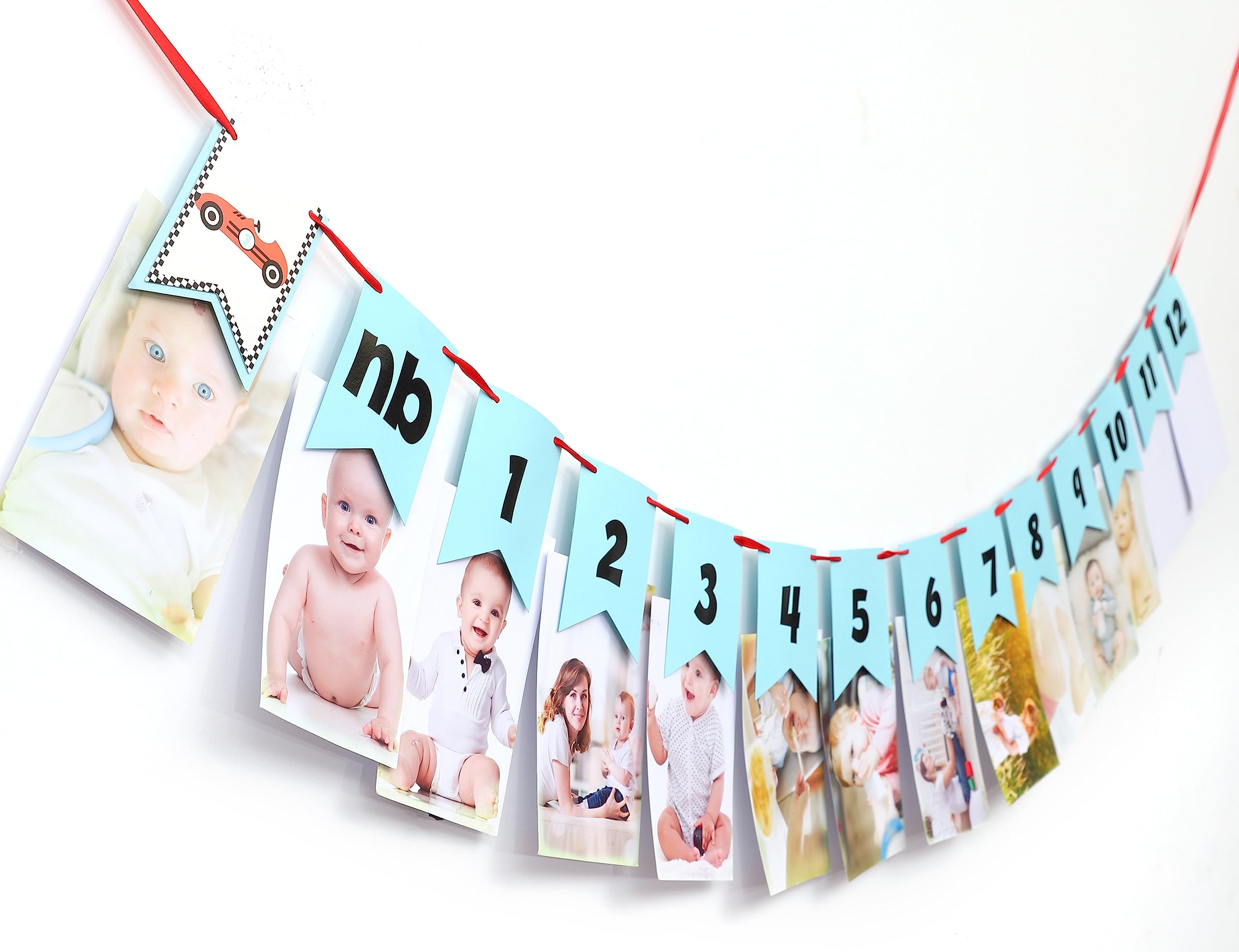 Fast One Racing First Birthday Photo Banner - Create an Unforgettable ...
