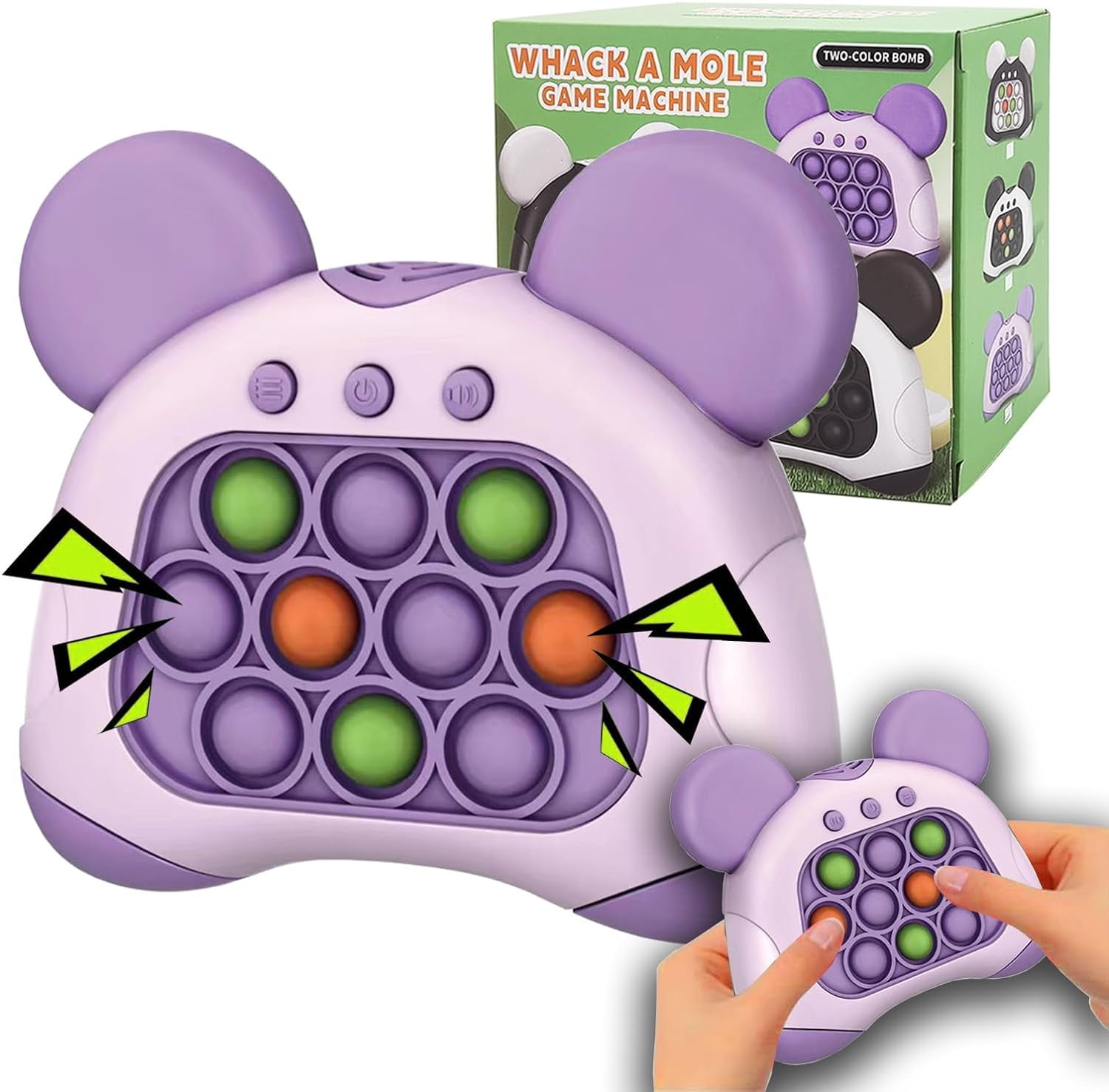 Fast Push Bubble Game for Kids & Adults, Quick Push Pop Toys with Sound ...