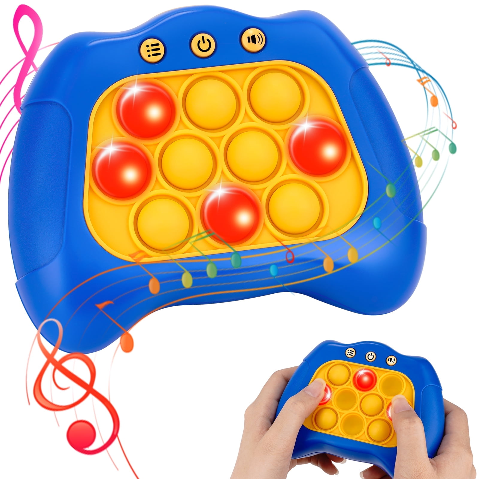 Tusivo Fast Push Bubble Game, Light-up Pop Game Fidget Toys for Kids ...