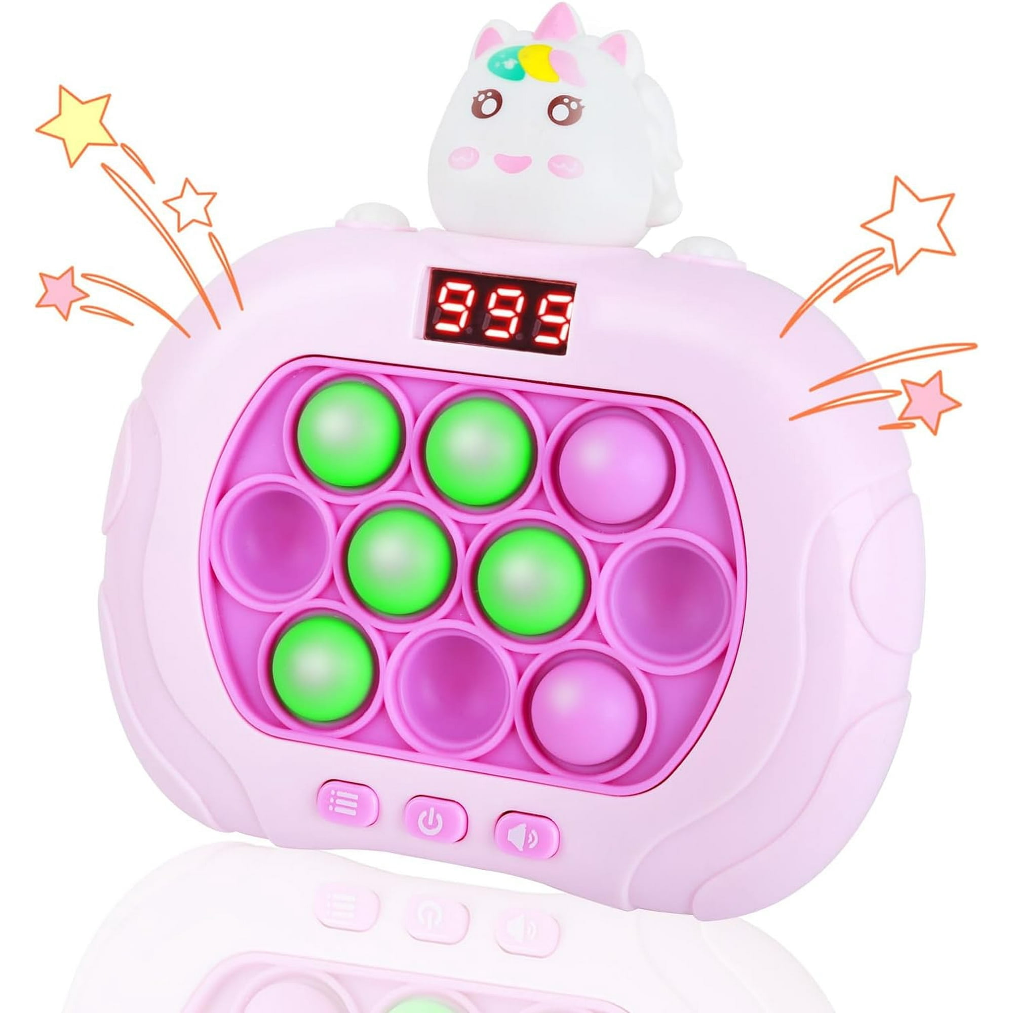 Fast Push Pop Game Fidget Toy With Batteries - Quick Push pop Light Up ...