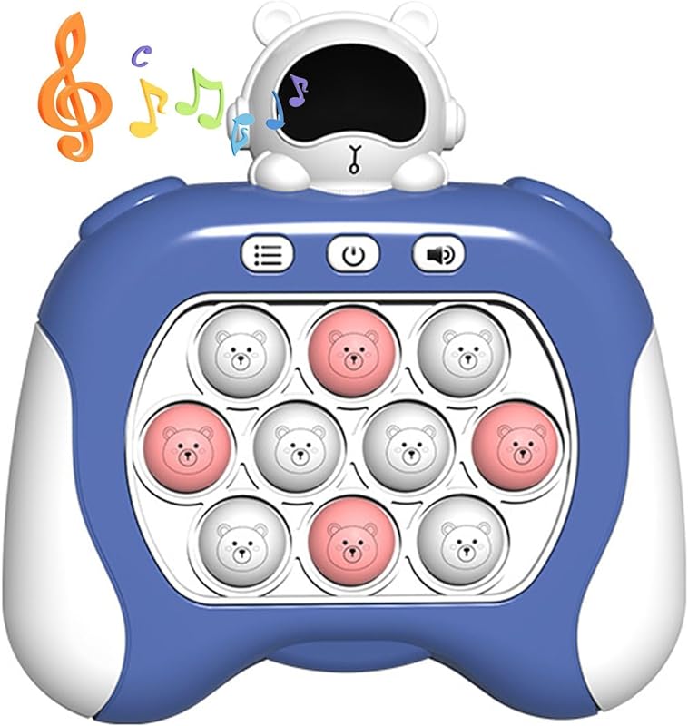 Fast Quick Push Bubble Pop Fidget Toy, Electronic Light Up Game Console ...
