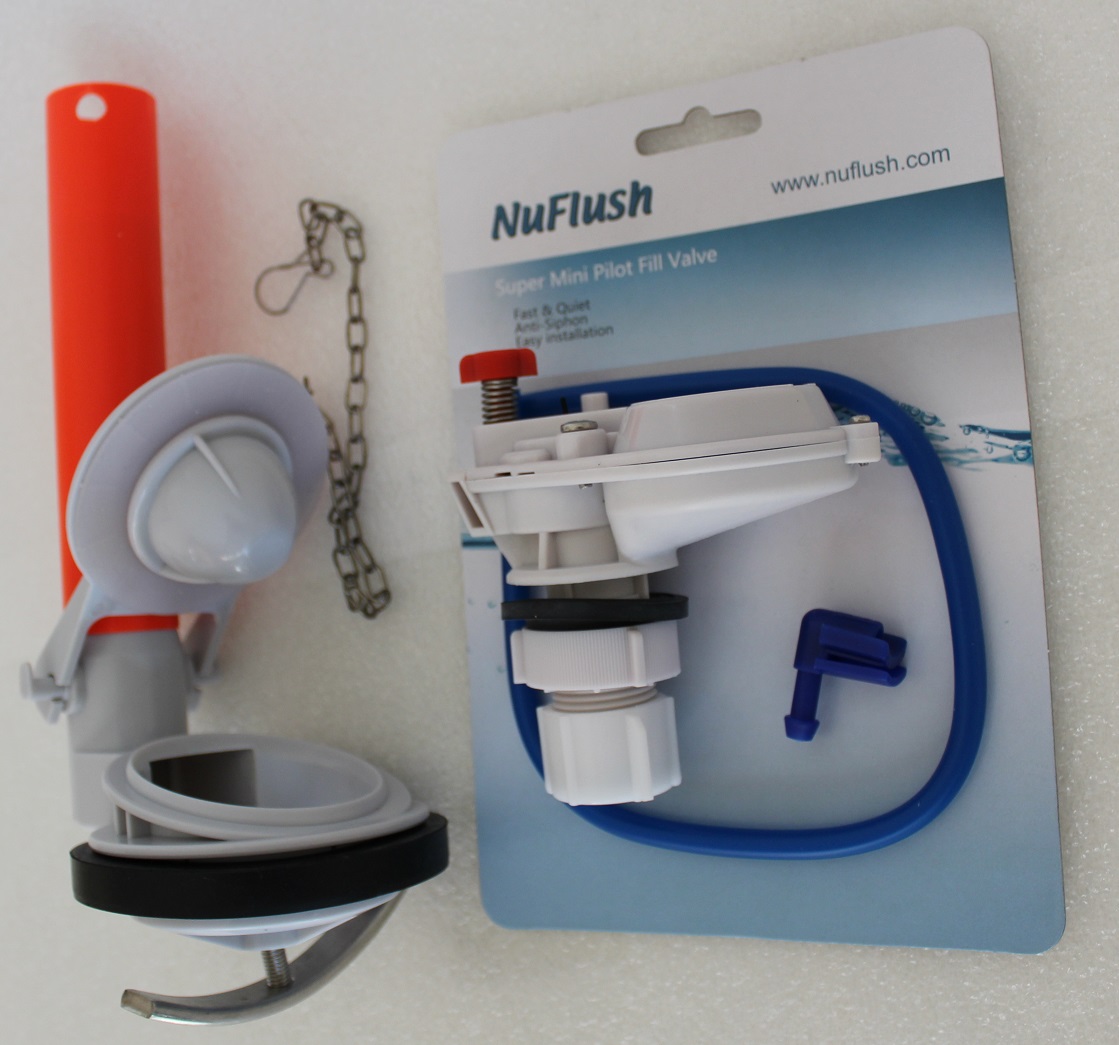 Fast & Quiet Mini Fill Valve & 3.2 inch Flush Valve for One Piece ...