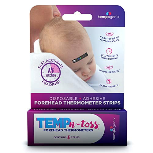 Fast Reading Disposable Forehead Thermometer Strips - Temp-N-Toss for ...