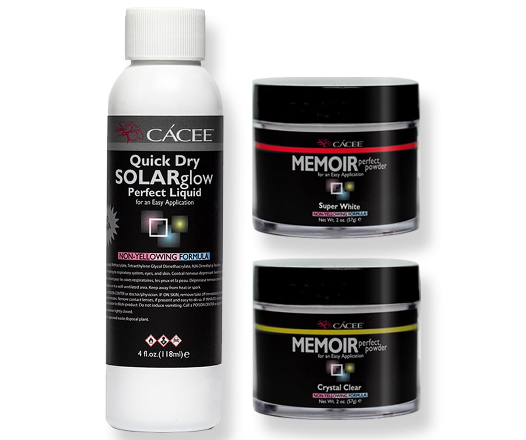 Fast Setting Acrylic Nail Kit, Quick Dry Solar Glow, Includes Acrylic ...