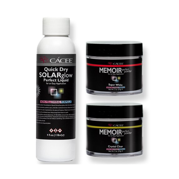 Fast Setting Acrylic Nail Kit, Quick Dry Solar Glow, Includes Acrylic ...