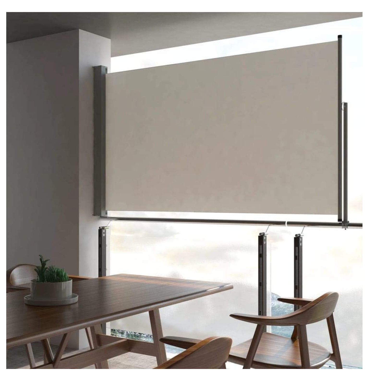 (Fast Shipments) Balcony Privacy Screen Cover, for Porch Deck, Outdoor ...