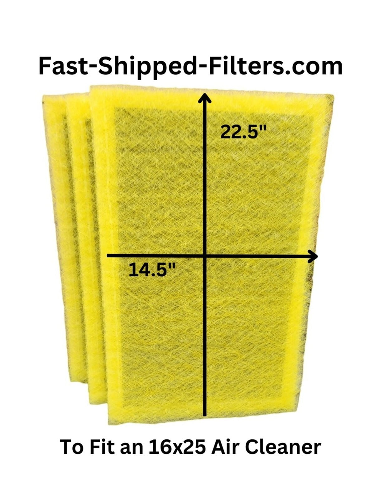 Fast-Shipped-Filters 3 - 16x25 MicroPower Guard Air Cleaner Replacement ...