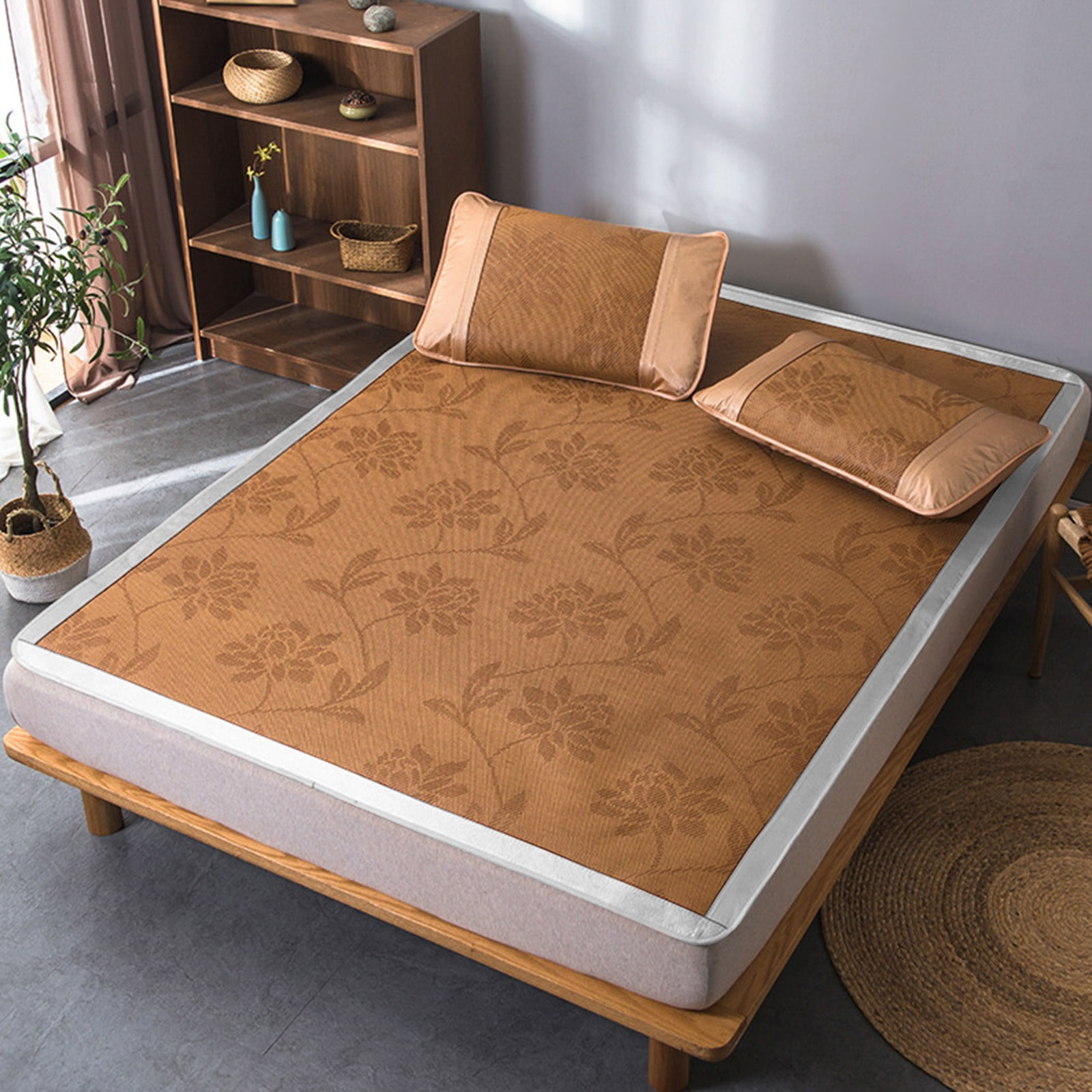 Fast Shipping Available, Rattan Sleeping Mat, Foldable Outdoor Pad, 1 ...