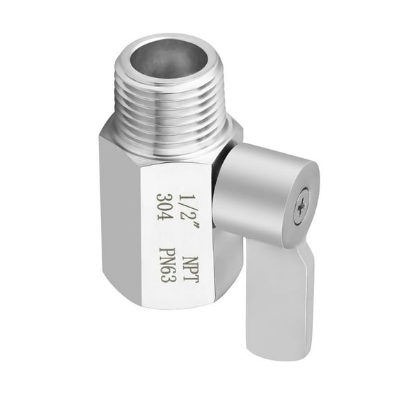 Fast Shower Water Flows Control Valves 0.5 Inch Thread Steel Small ...