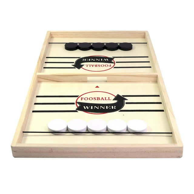 Large Tabletop Fast Sling Puck Game, Foosball Winner, Wooden Slingshot ...