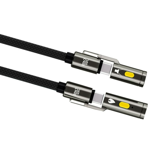 Fast Speed 240W USB C Charging Cable Build In LED Light Compatible for ...
