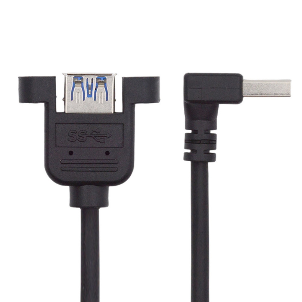 Fast Speed 5Gbps USB 3.0 Extension Cable Right Angle/Straight Head ...