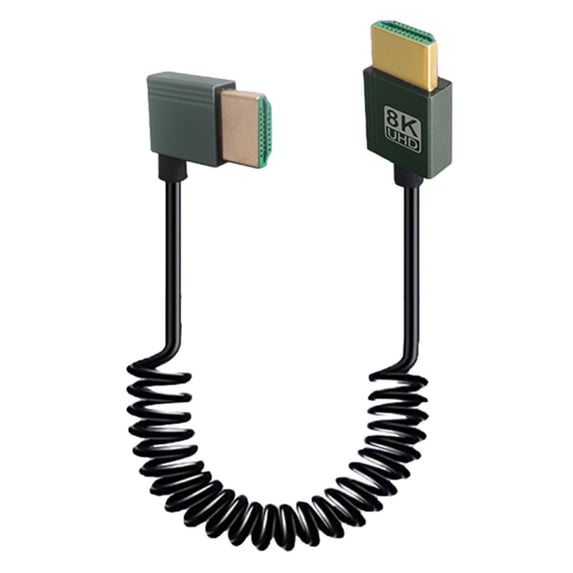 Fast Speed 8K HDMIcompatible Coiled Cable, Flexible 48Gbps ...