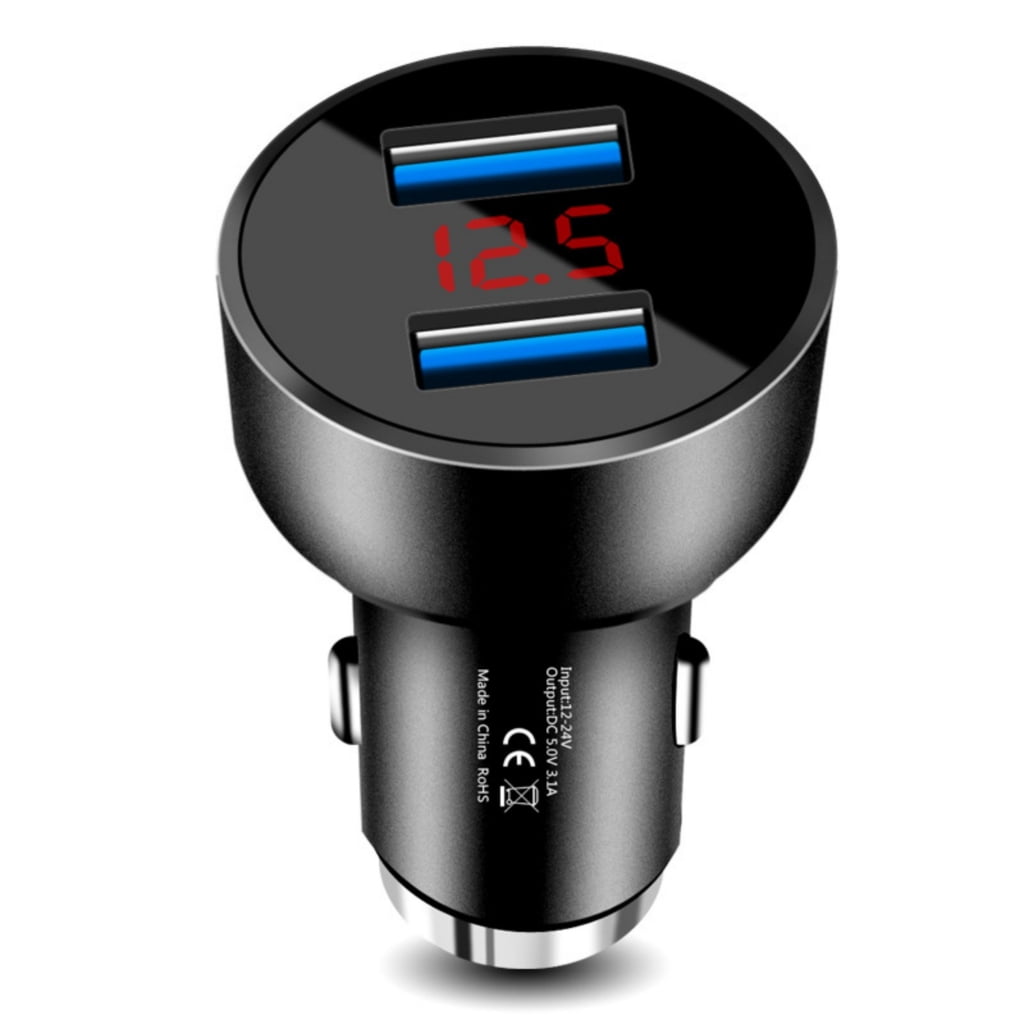 Fast Speed Charging Car Adapter Double USB Port Charging Head Power ...
