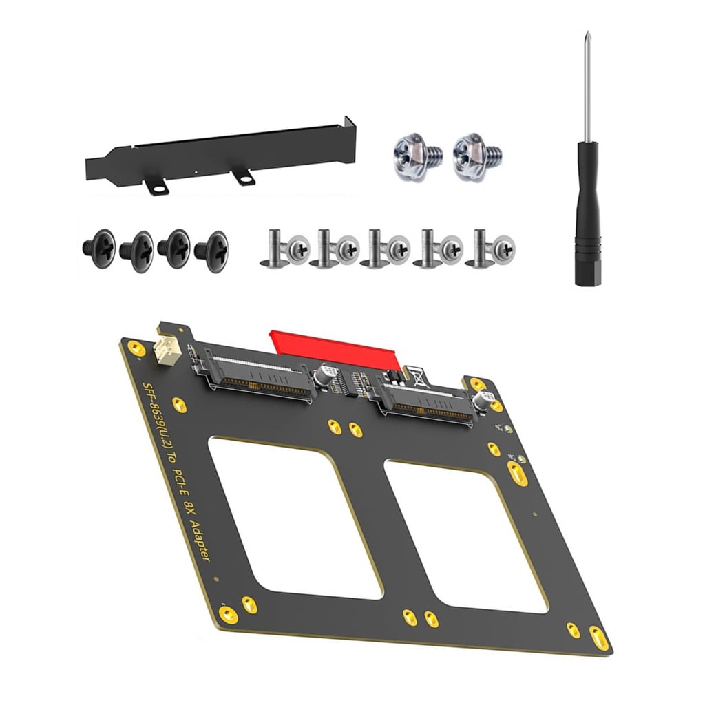 Fast Speed Double SFF8639 Interfaces To PCIe 8X Expansion Converter ...