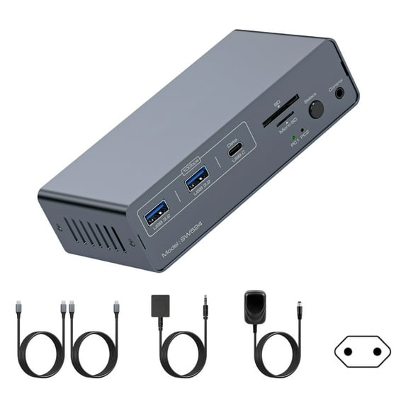 Fast Speed KVM Docking Station Featuring 4K60hz HDR10 USB 3.2 10Gbps ...