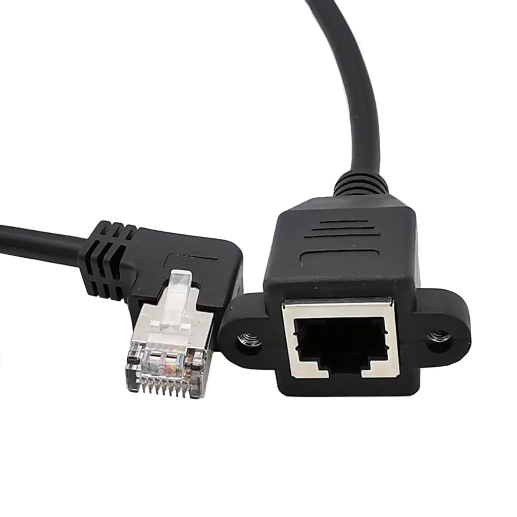 Fast Speed RJ45 Ethernet Extension Cable with 90° Left/Right/Up/Down ...