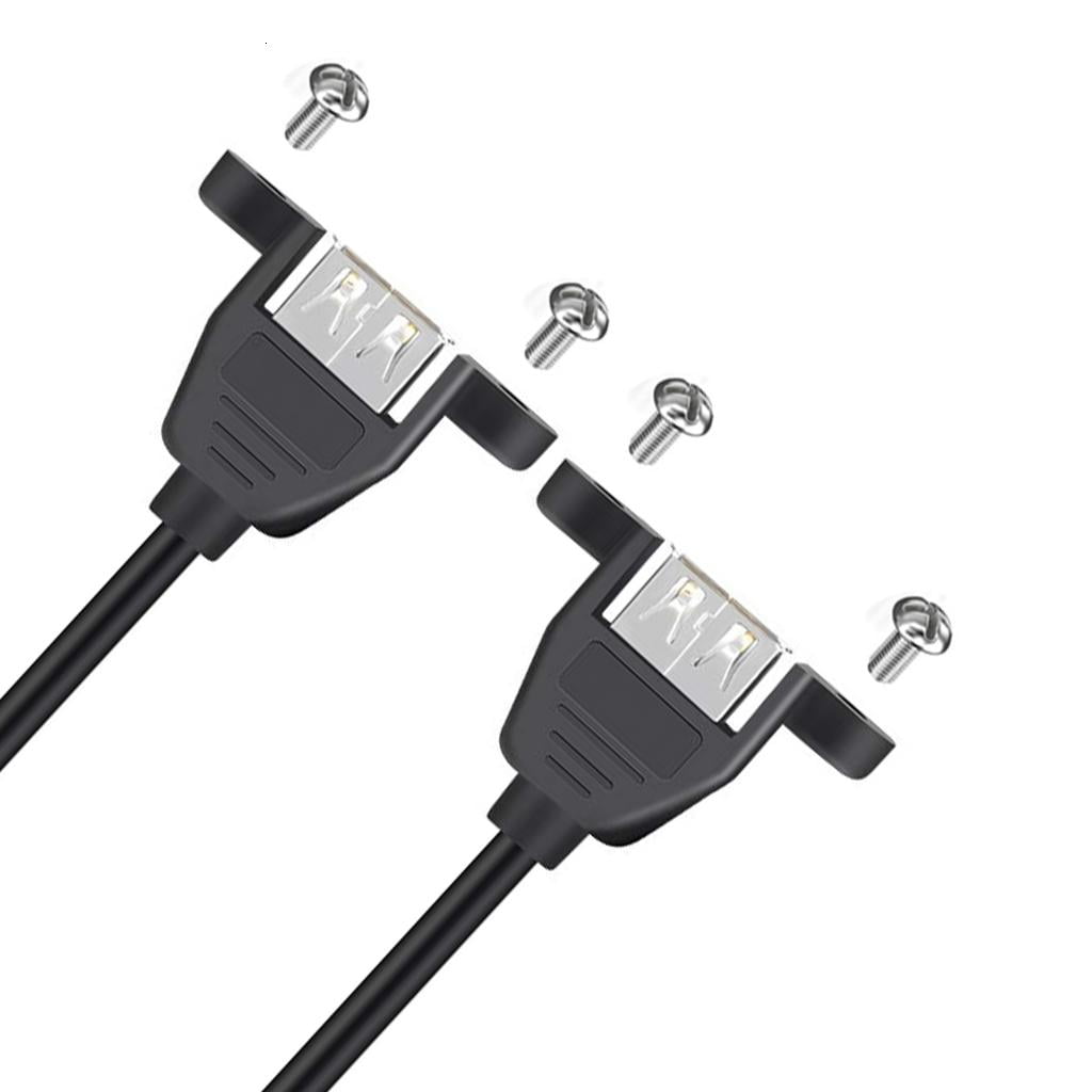 Fast Speed USB 2.0 Charging Data Transfer Cable with Panel Mount Screw ...